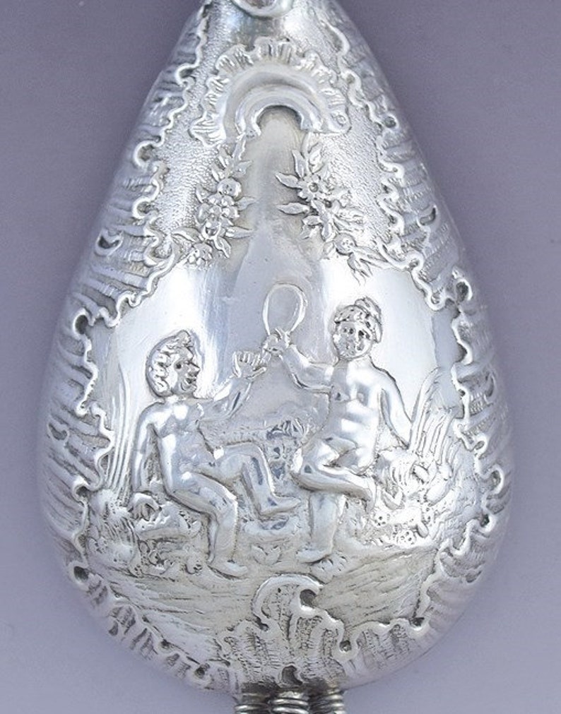 C1850-1900 German Silver Lute Shaped Perfume Scent Bottle - Etsy