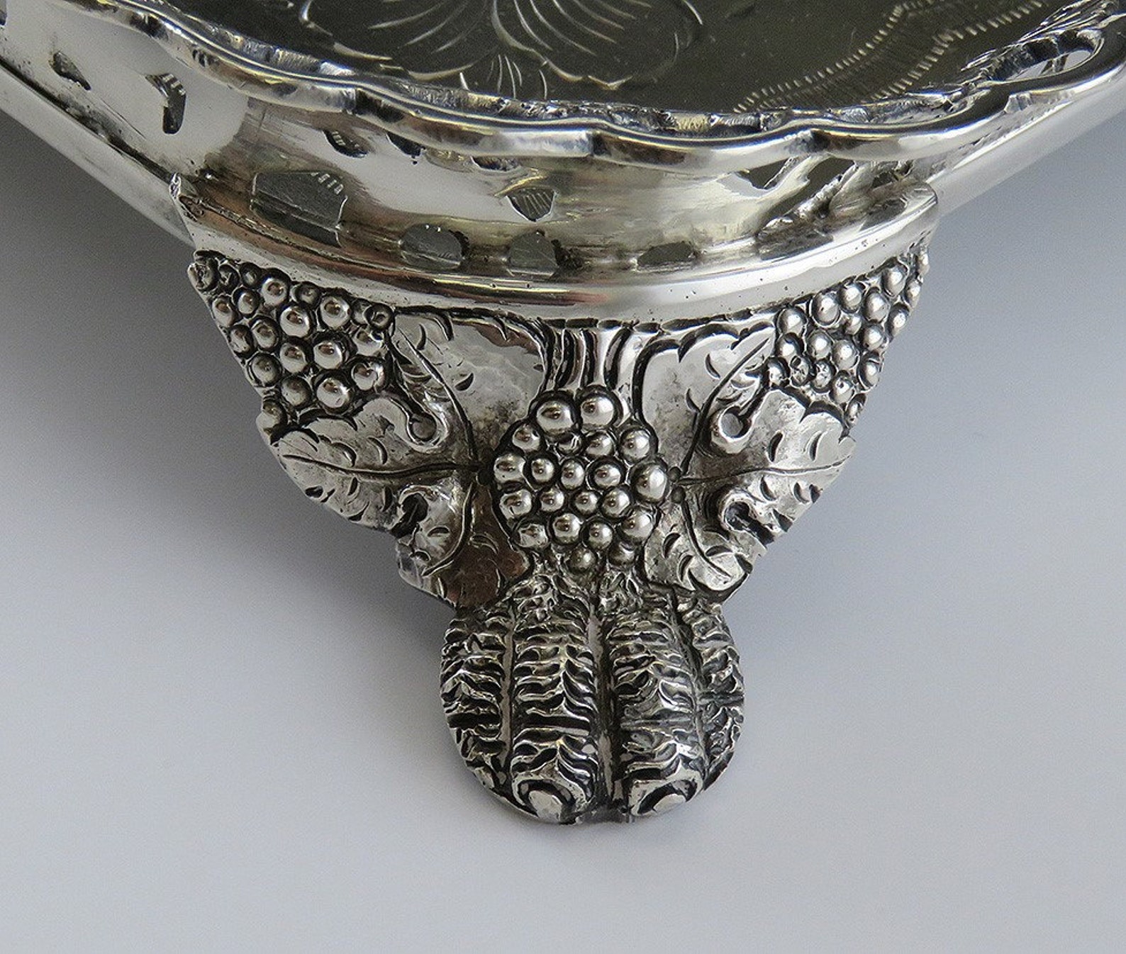 Vintage Hand Engraved Brazilian Silver Portuguese-style Footed - Etsy