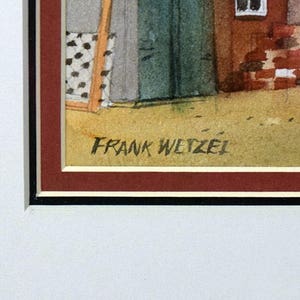 Framed Quality Signed Watercolor by Minnesota Artist Frank Wetzel - Etsy