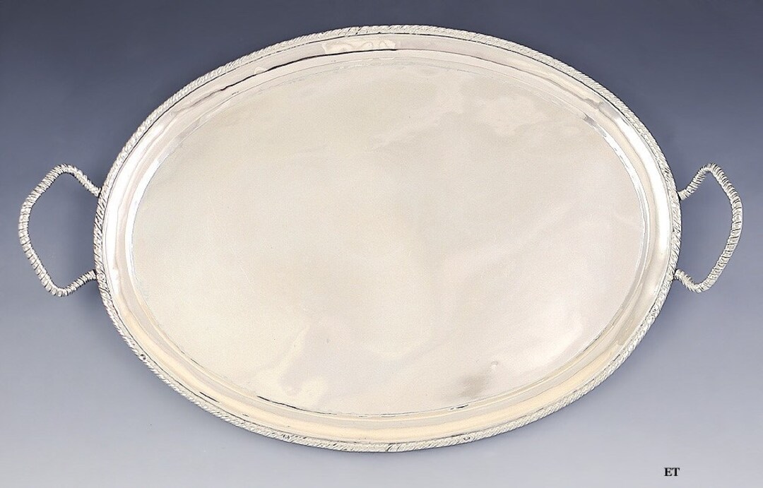 Fine Late 1700s/early 1800s Italian 800 Silver Oval Serving Tray - Etsy