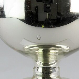 1850s Great Mercury Glass Compote Goblet 5 Inches Tall W/ Original Cork ...