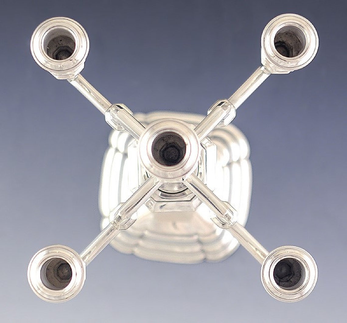 Antique C1870 European Silver 5 Light Convertible - Etsy