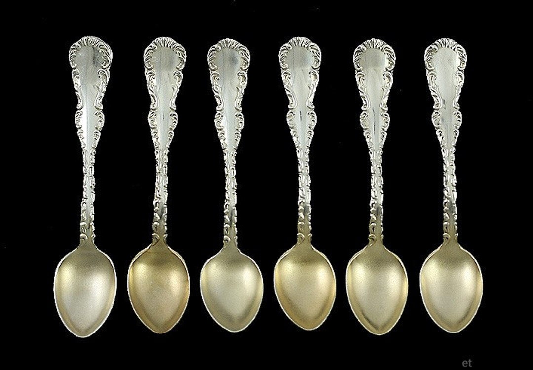 6 Roden Bros Louis XV Pattern Sterling Demitasse Spoons - Etsy