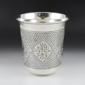 Antique 1867 Russian Moscow Niello Enamel Silver Church Scene Vodka ...