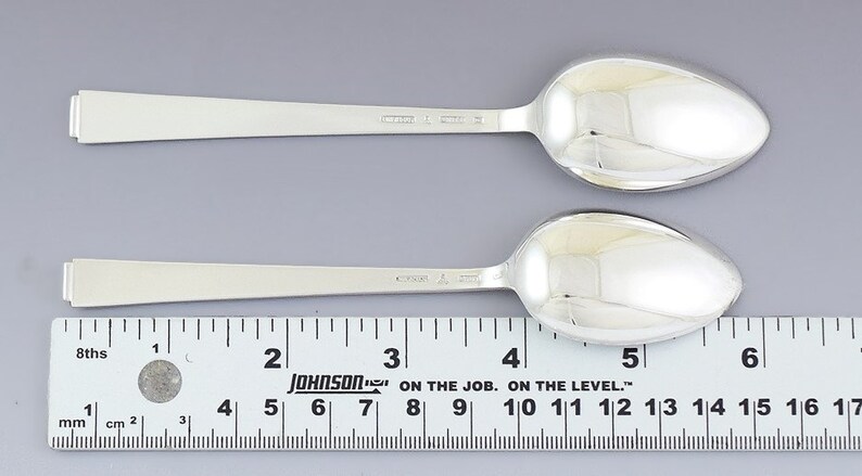 Fab Set 6 Lunt Sterling Silver Modern Classic Teaspoons - Etsy