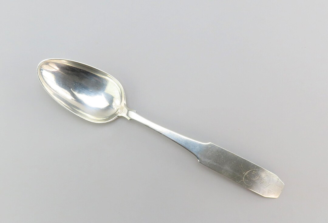 C1805 Antique Coin Silver Serving Spoon by Samuel Dorrance - Etsy