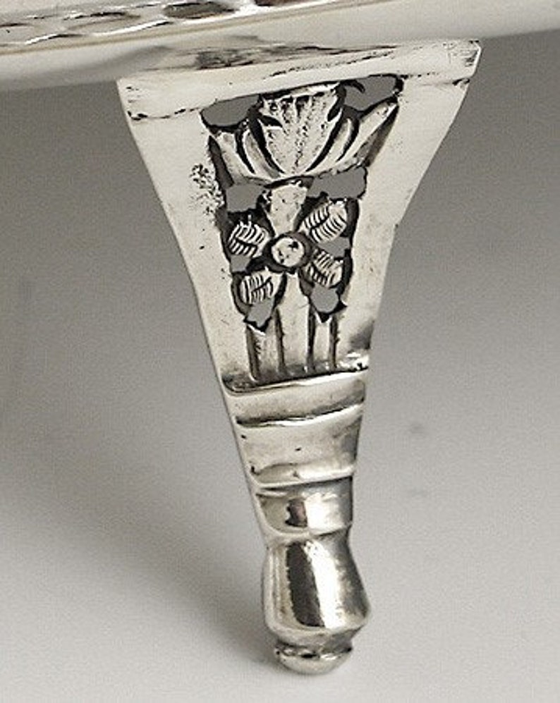 Antique Mid 1800s German Silver Footed Inkwell Pen Holder Desk Set - Etsy