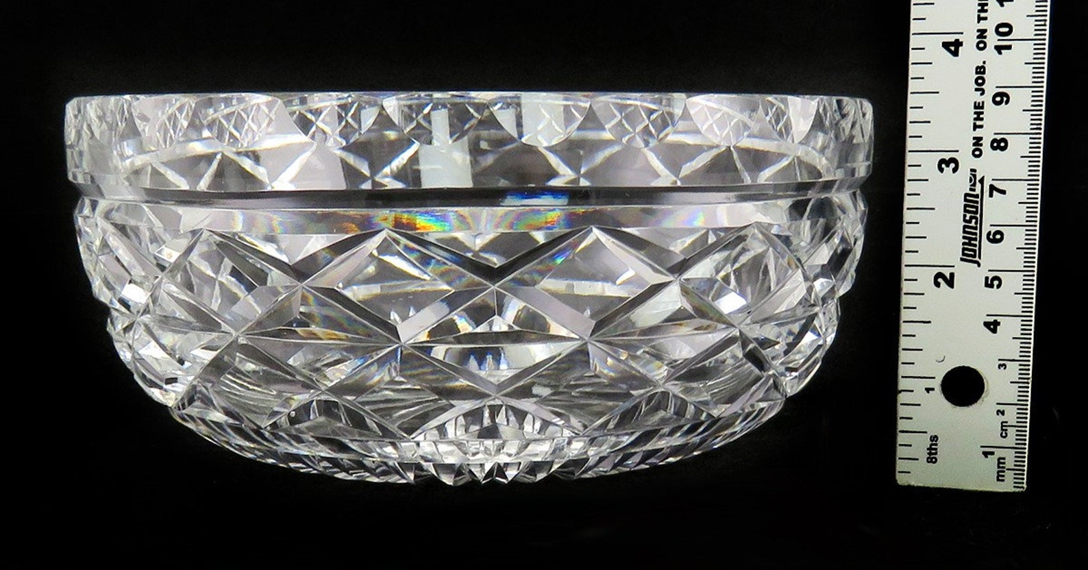 Vintage C1950 Beautiful Cut Glass Serving Bowl or Dish - Etsy