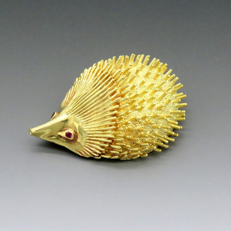 Hedgehog Brooches - Etsy