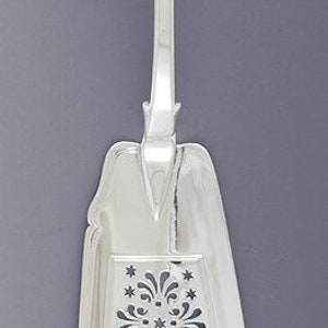 1837 Nice Antique English Sterling Silver Fiddle Fish Slice Server W ...