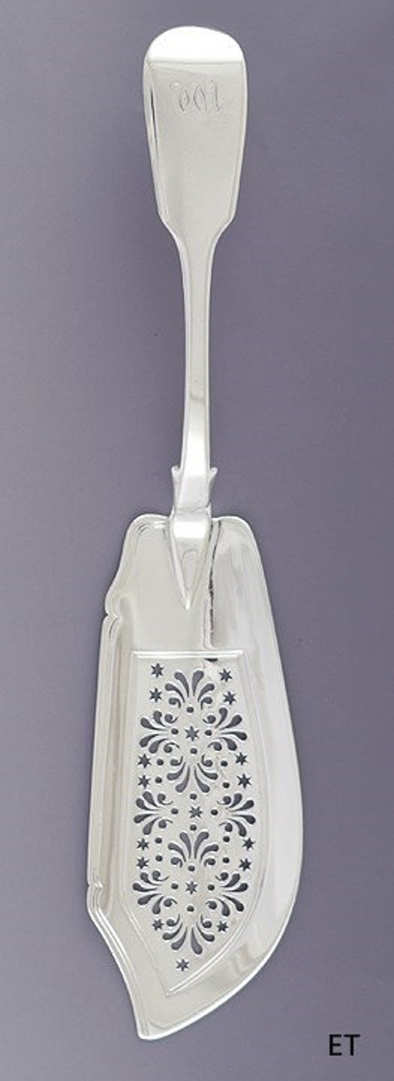 1837 Nice Antique English Sterling Silver Fiddle Fish Slice | Etsy