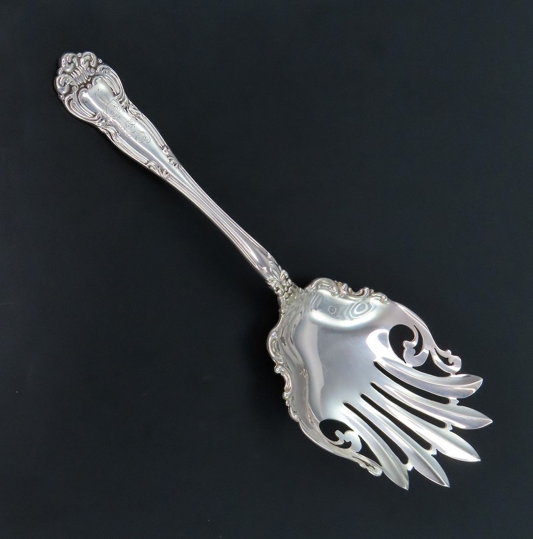 Rare Knowles / Mt Vernon Sterling Silver Angelo Slotted Serving Spoon ...