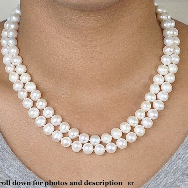 Double Strand Pearls - Etsy