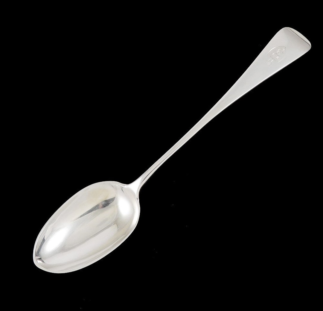 Huge 1893 Victorian English Sterling Silver Platter Serving Spoon ...