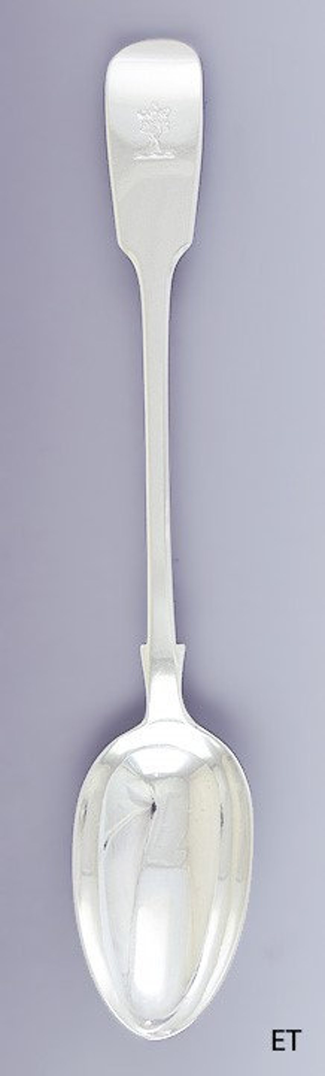 1860 Fab English Victorian Sterling Silver Fiddle Platter Basting ...