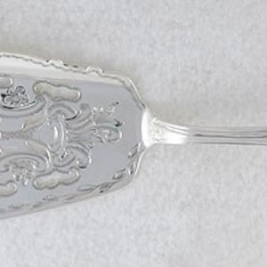 Antique Newell Harding Coin Silver Bright Cut Engraved Fish Slice ...