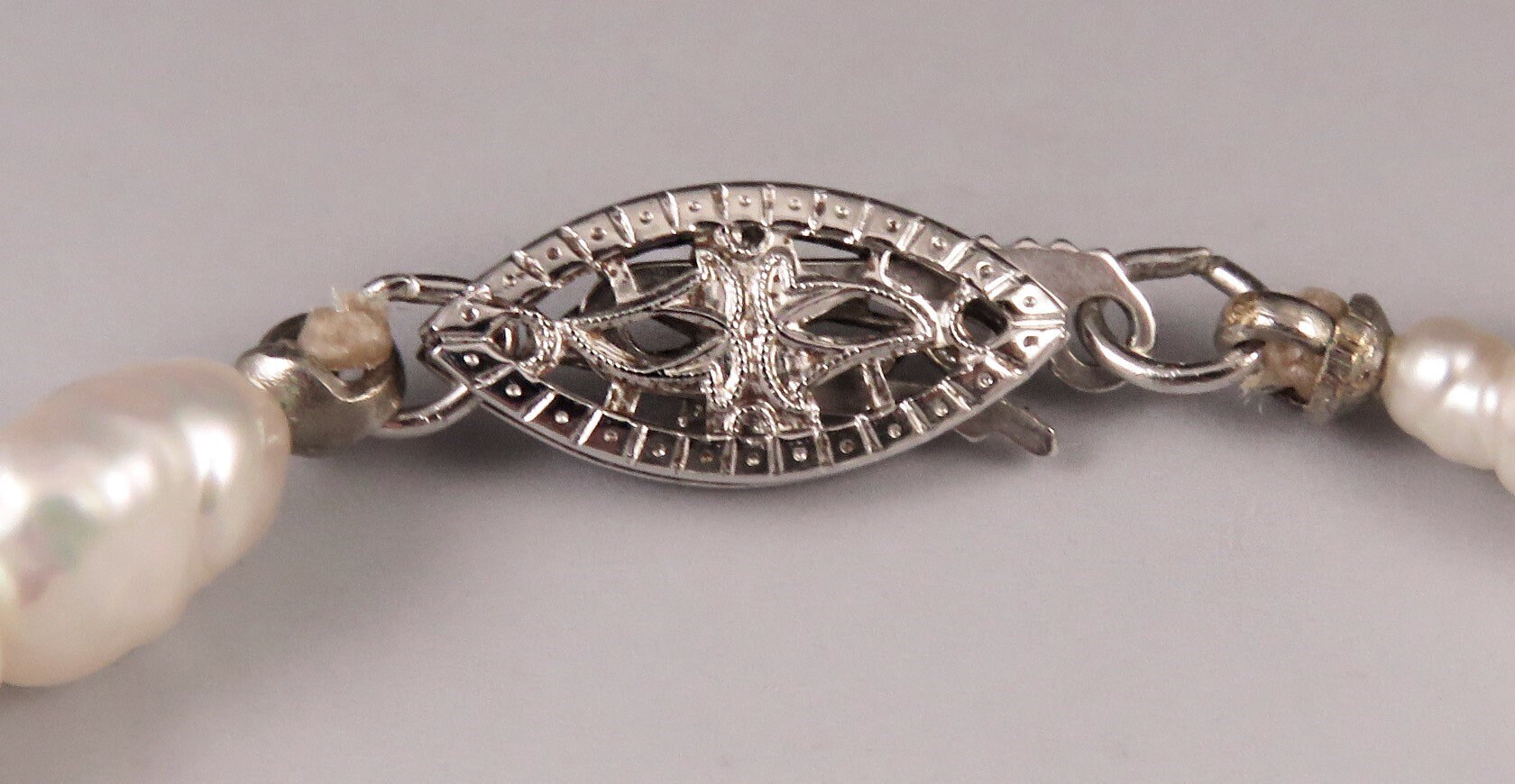 Natural Freshwater Pearl & Sterling Silver Necklace Bracelet Earring ...