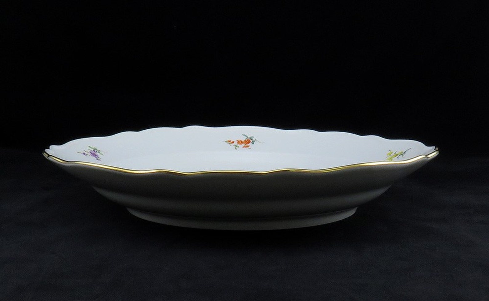 Large Perfect Meissen Scattered Flowers Round Serving Bowl 12 | Etsy