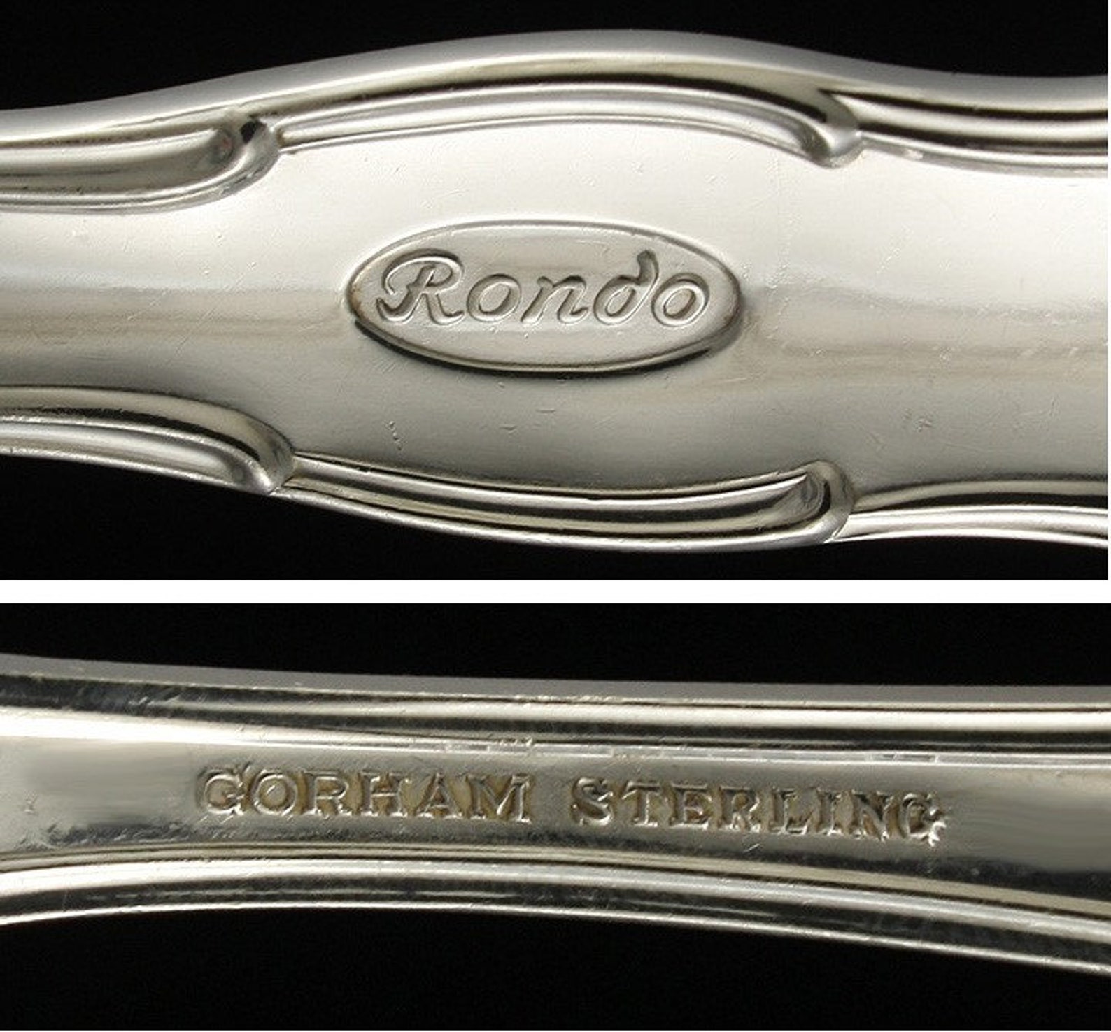 2pc Vintage Gorham Rondo Sterling Silver Salad Fork Spoon - Etsy