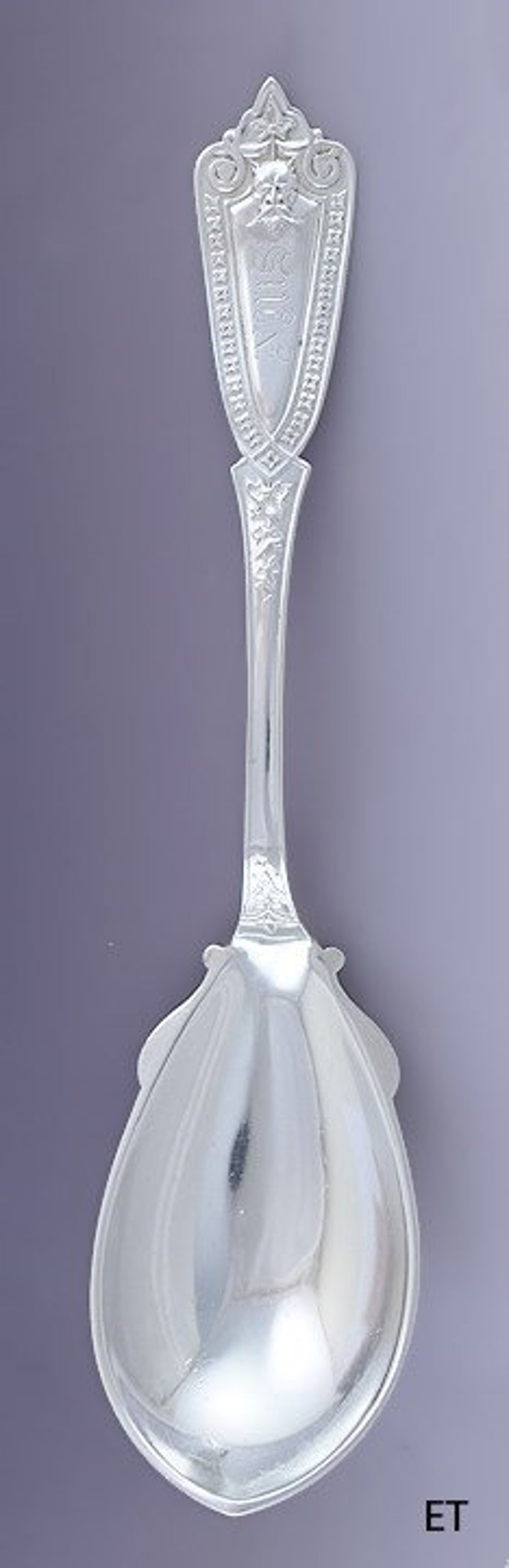 Antique Whiting Sterling Silver Ivy Large Casserole Serving Spoon 8 3/4 ...