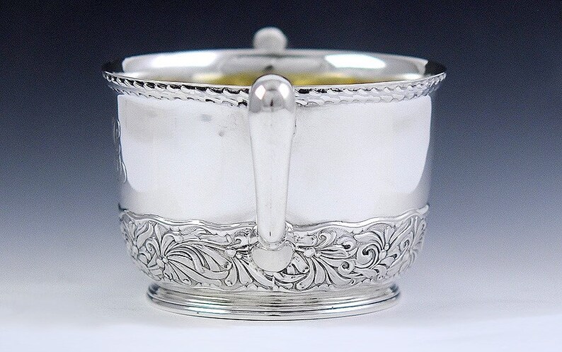 Fine Antique Sterling Silver Gilt Double Handled Cup Art | Etsy