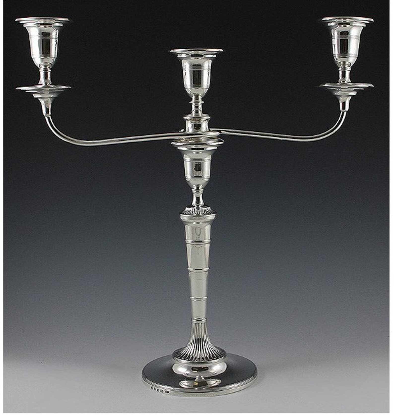 Pair Antique 1790 English Sterling Silver 3 Candle Candelabra - Etsy