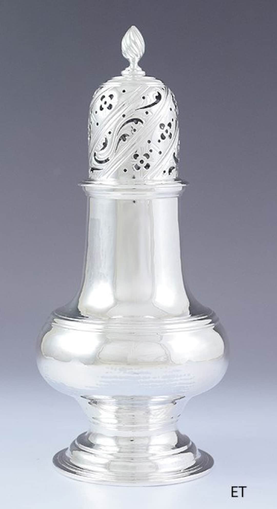 Great 1836 English Georgian Sterling Silver Large Caster Shaker ...