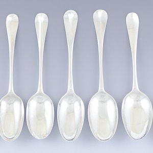 Superb Group 7 Early 1700s English Georgian Sterling & Britannia Silver ...