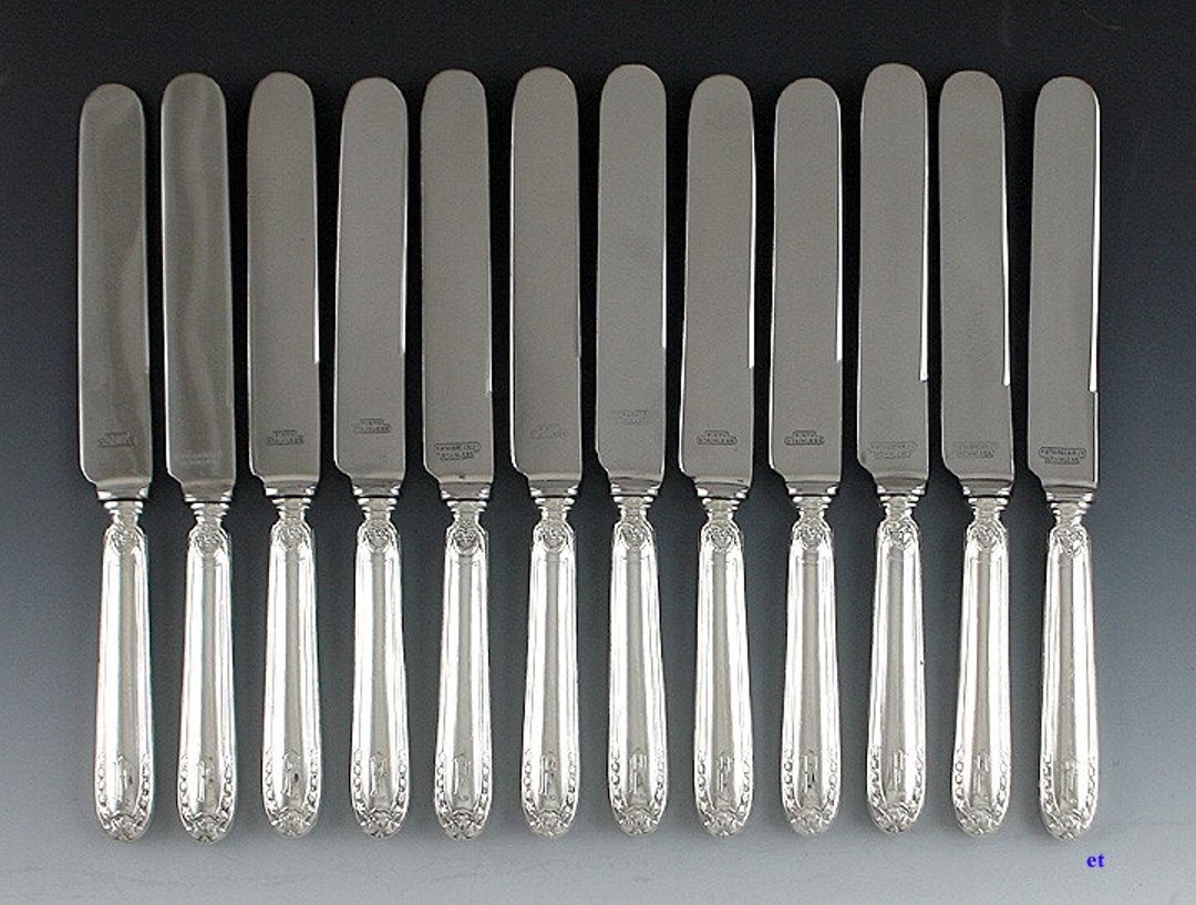 High Quality Set of 12 Spanish Silver Luncheon Knives - Etsy