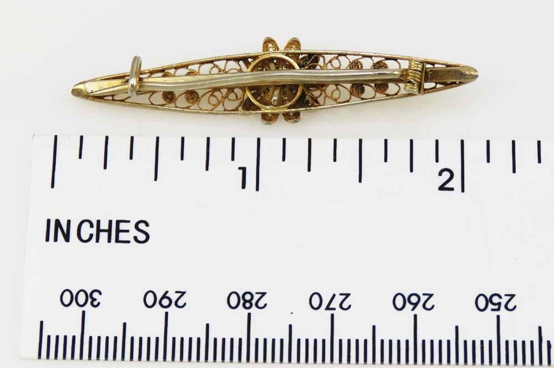 Antique Victorian Gilded Sterling Silver Filigree Wire Flower - Etsy