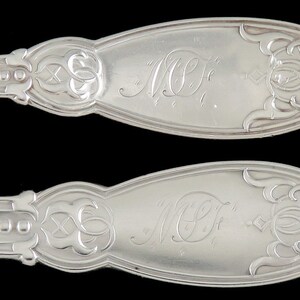 Antique Coin Silver John Polhemus Oriental Youth Child Fork Knife ...