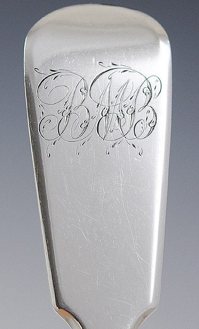 1825 Antique English Georgian Fiddle Sterling Silver Stuffing - Etsy