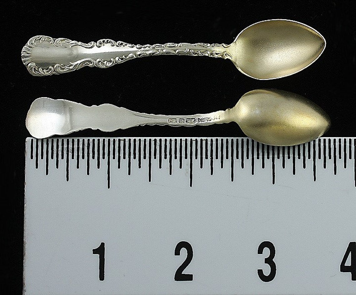 6 Roden Bros Louis XV Pattern Sterling Demitasse Spoons | Etsy