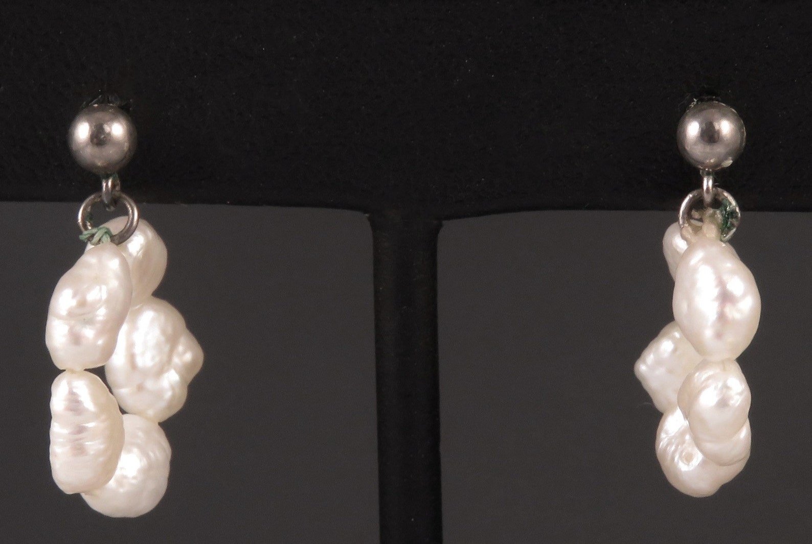 Natural Freshwater Pearl & Sterling Silver Necklace Bracelet Earring ...