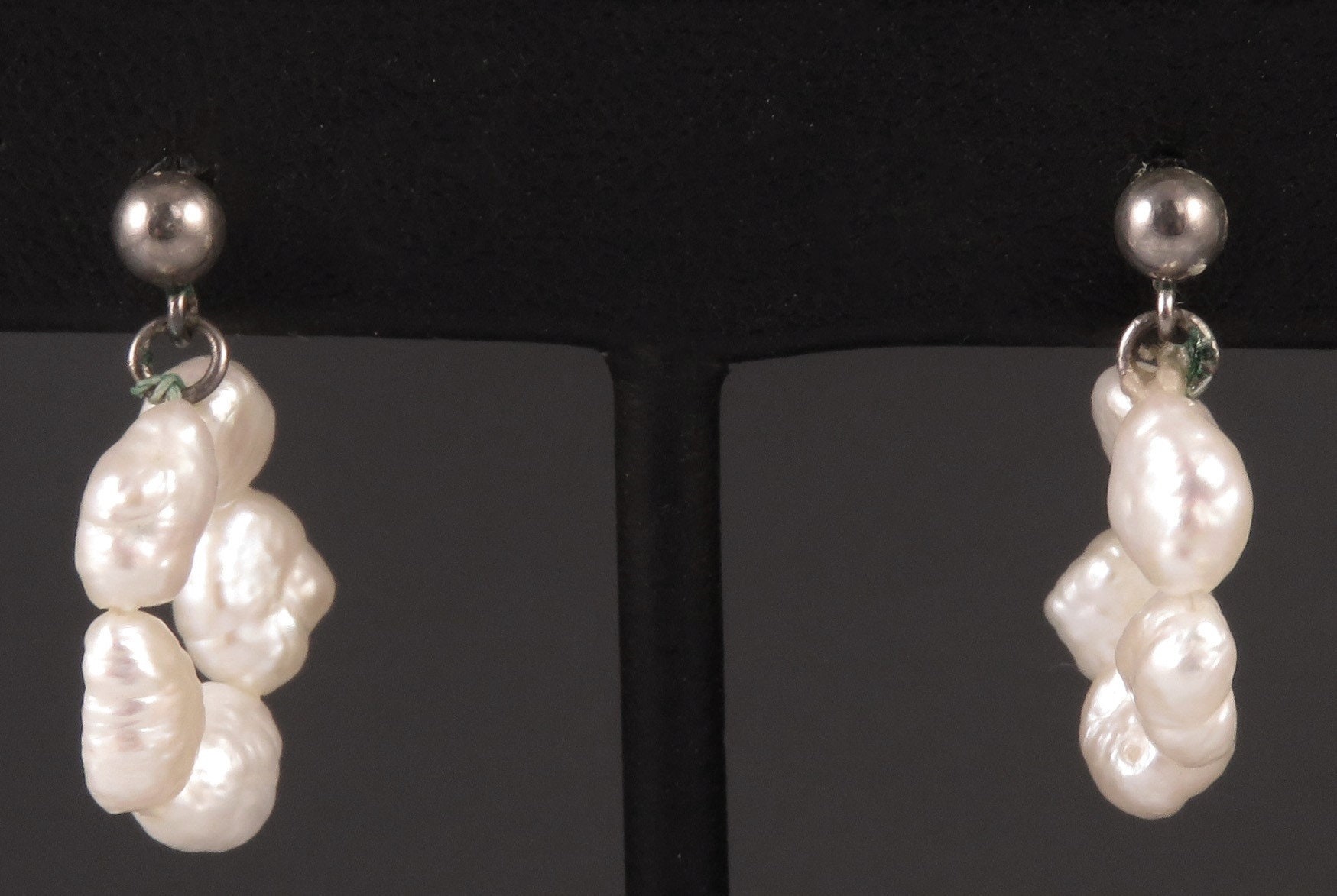 Natural Freshwater Pearl & Sterling Silver Necklace Bracelet Earring ...