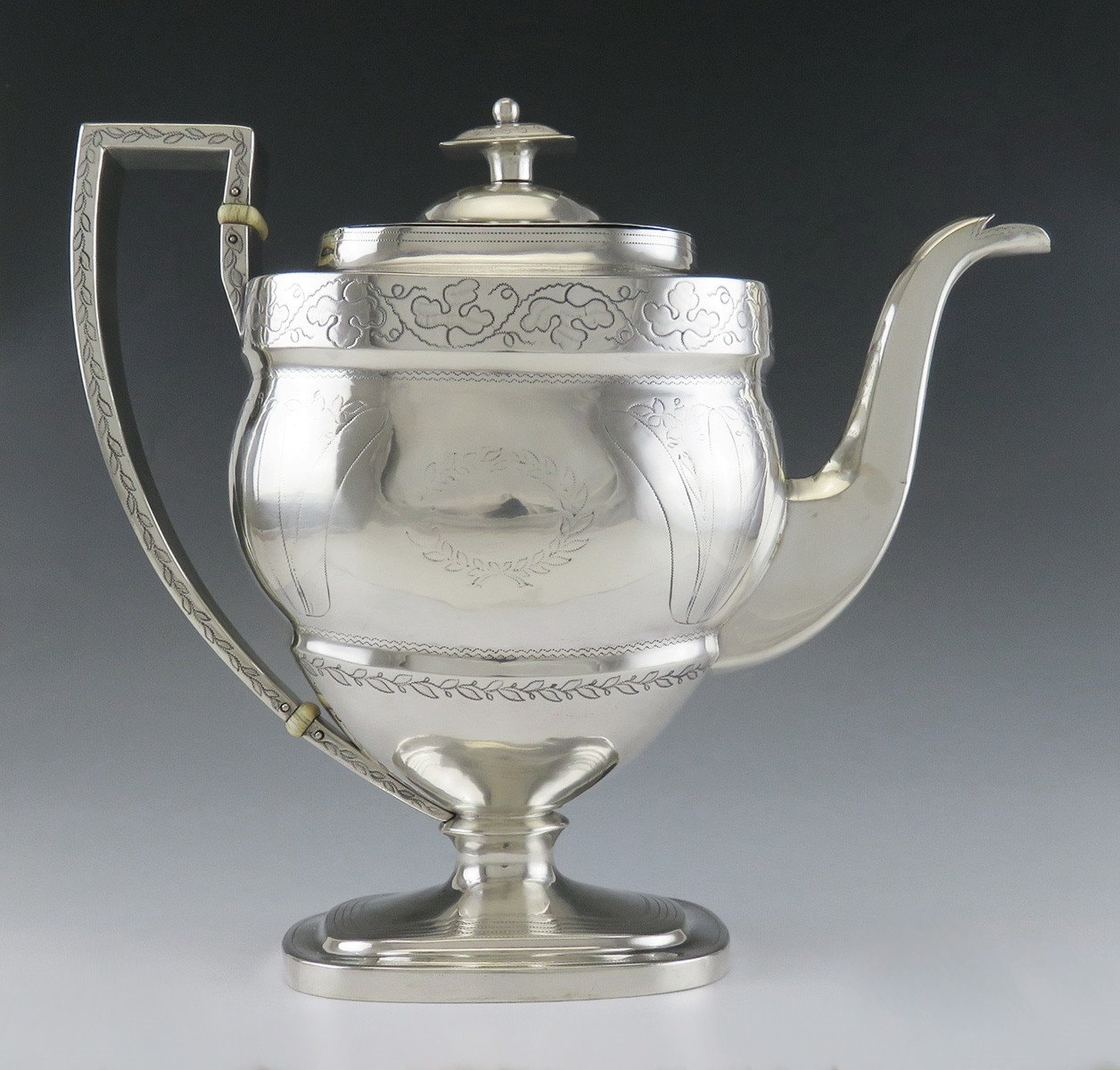 Antique c1780 American Colonial Coin Silver WG Forbes | Etsy