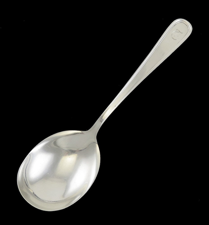 Antique C1930 Kirk Calvert Pattern Serving Spoon 9.5" C Monogram - Etsy
