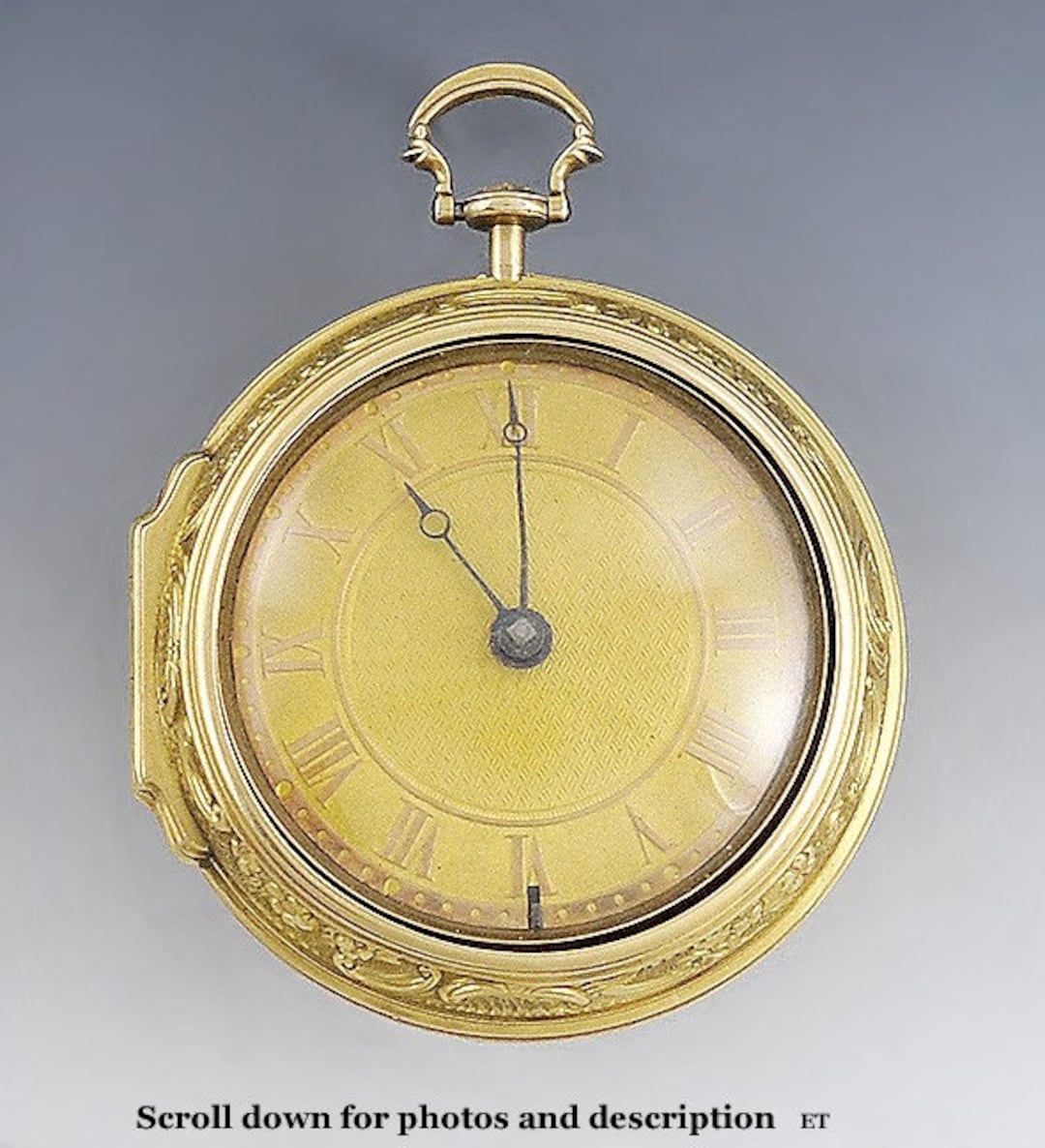 1753 20k Gold English Pair Case Fusee Pocket Watch by Daniel Vauguion ...