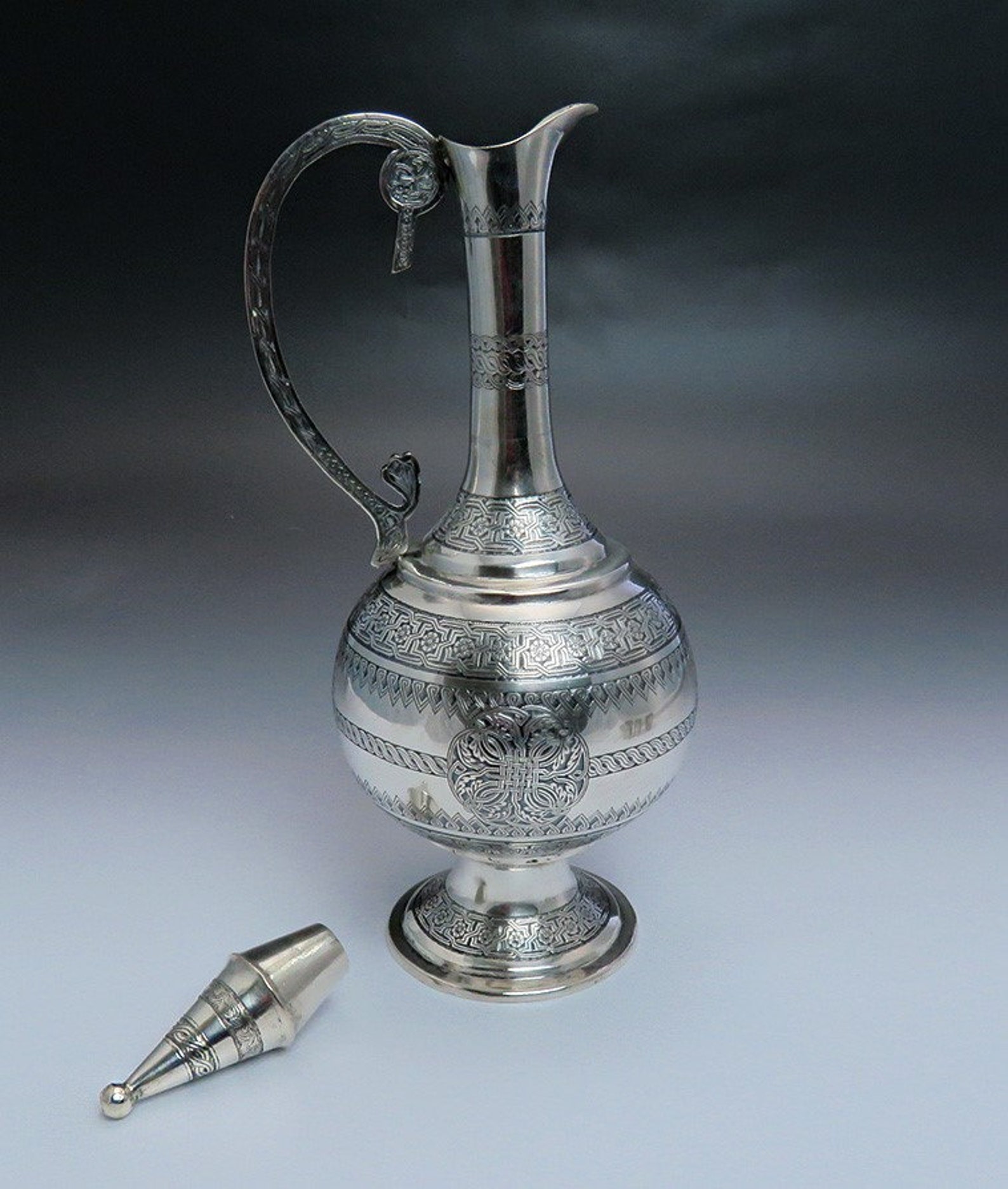 Late 1800s/early 1900s Fantastic Turkish Silver Decanter / | Etsy