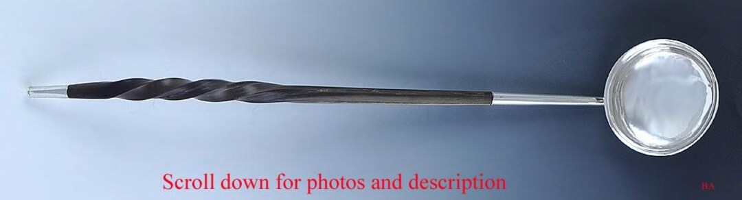 18th Century American Coin Silver Twist Handle Toddy Ladle - Etsy