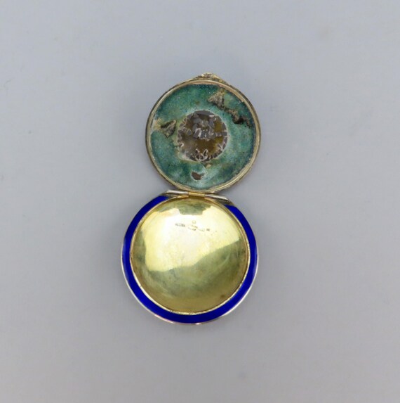 Gorgeous VTG Austrian 935 Sterling Silver Blue Guillo… - Gem