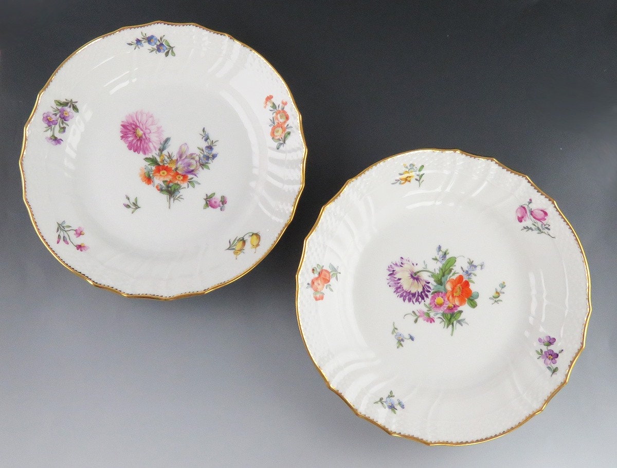6 Royal Copenhagen Saxon Flower 493 Porcelain | Etsy