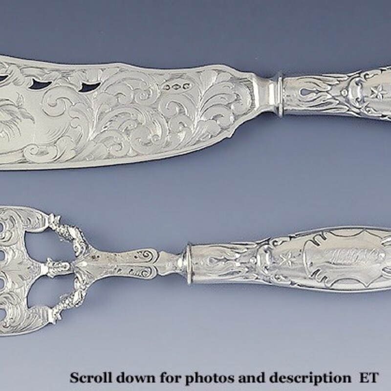 Silver Fish Slice Antique - Etsy