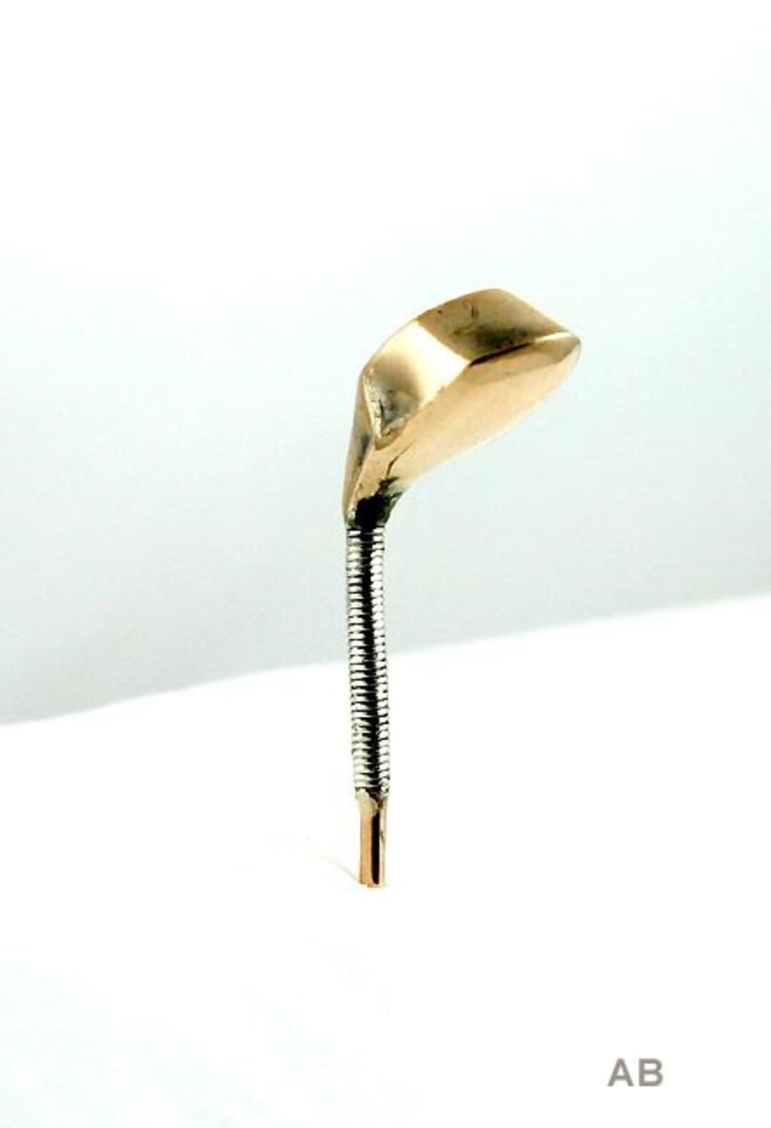Realistic 14K Rose Gold Golf Club Driver Stick Pin Vintage - Etsy