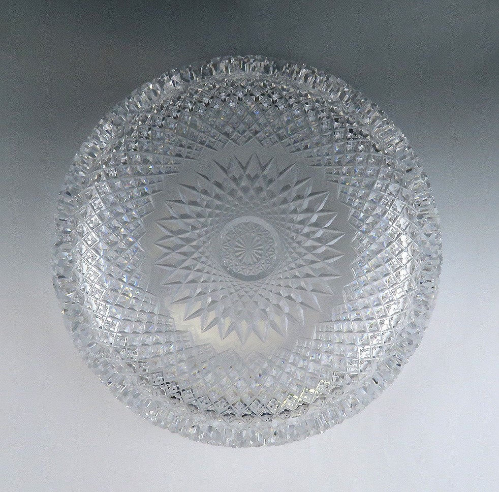 Antique ABP American Brilliant Cut Crystal Glass Serving/fruit | Etsy