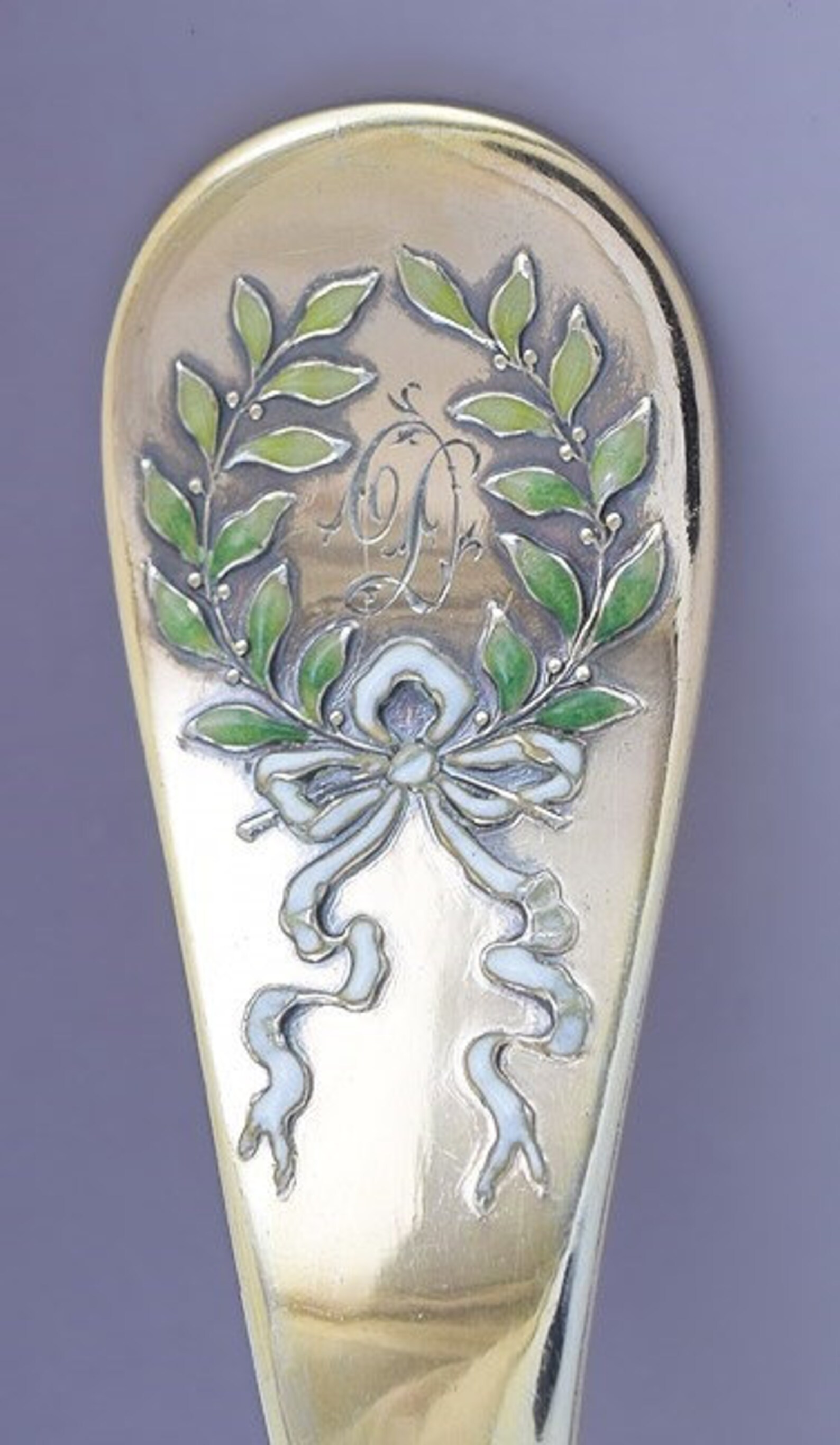 Superb Shiebler Sterling Silver Napoleon Pierced Berry or Sauce Ladle D ...