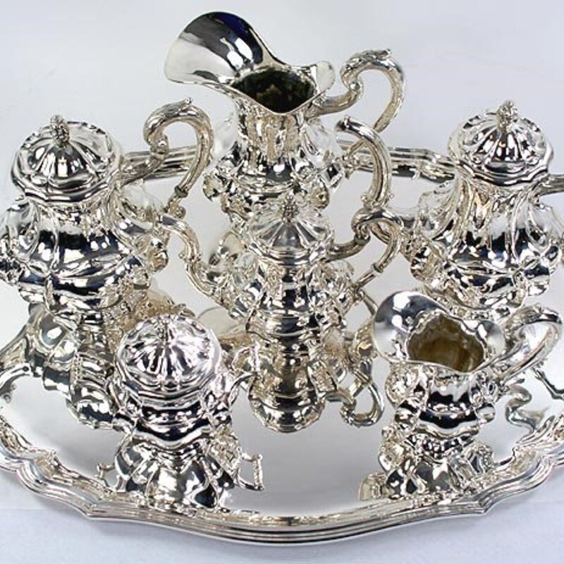 Silver Tea Set - Etsy