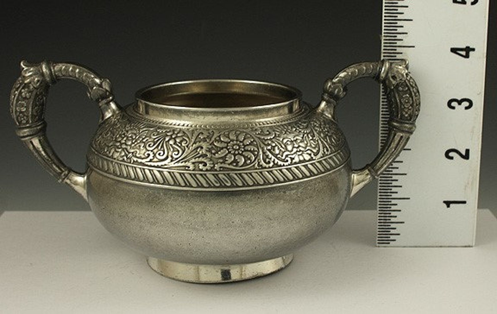 Meriden Britannia Assyrian Head Silverplate Sugar Bowl | Etsy