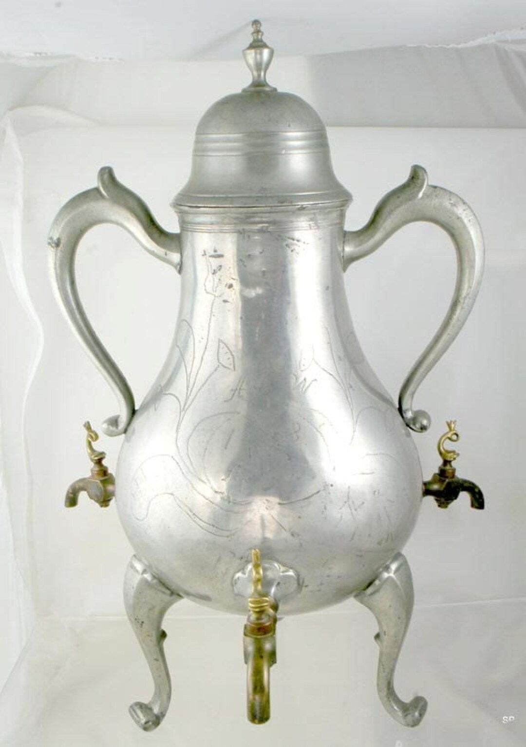 Interesting 1848 3-spigot Engraved European Pewter Urn Samovar - Etsy