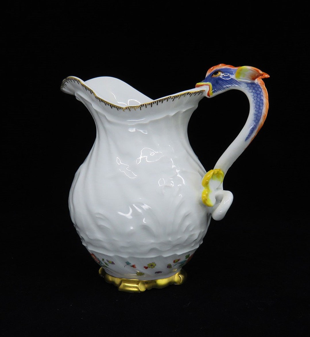 Meissen Porcelain 297152 Swan Service Indian Flower Branch Milk Pitcher ...